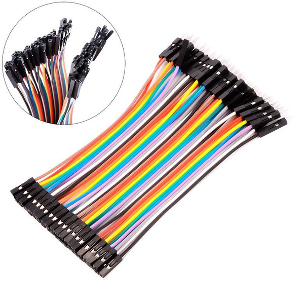 Провода папа мама 10см 40 штук перемычки Dupont для Arduino Stm32 Nodemcu Raspberry Pi