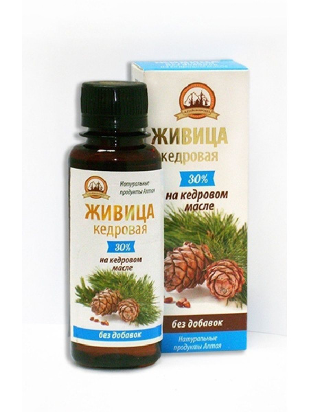 Живица кедровая 30% на кедровом масле без добавок, Алтайбиопроект 100 ...
