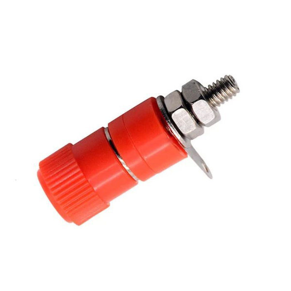 Разъем JS-910B гнездо "Банан" Красное 50 шт - купить с доставкой по выгодным ценам в интернет ...