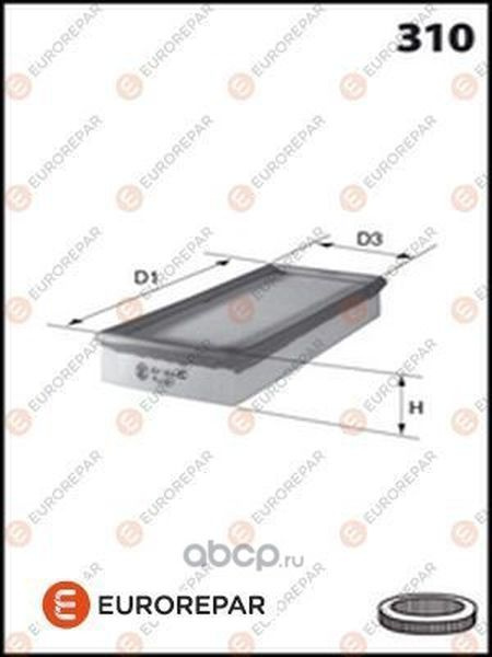 Фильтр воздушный Eurorepar 1616268380;1616268380 - купить по выгодным ...