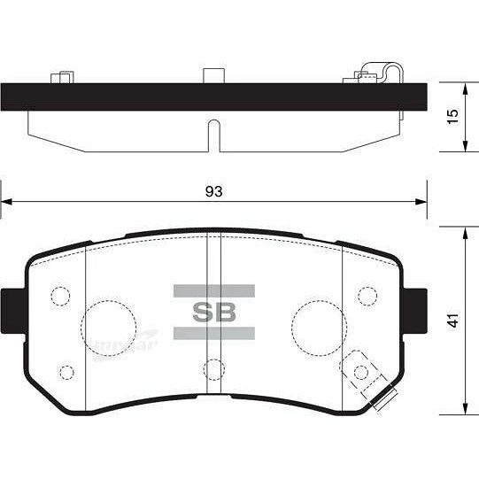 Колодки тормозные Sangsin Brake SP1406 Передние - купить по низким ...