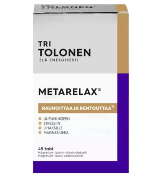 Metarelax Tri Tolonen, Метарелакс, 45 табл. - купить с доставкой по ...