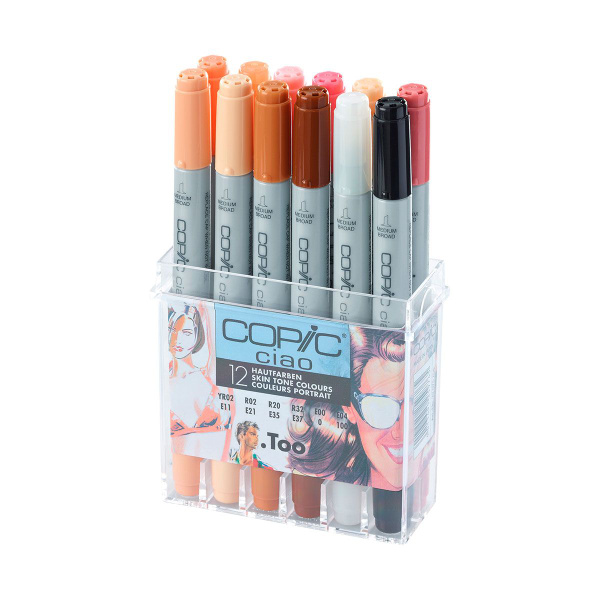 Набор маркеров Copic Ciao Basics, 12 шт, телесные цвета - купить с ...