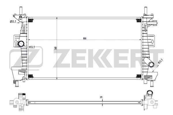 Радиатор охлаждения - Zekkert арт. MK1539 - купить по выгодной цене в ...