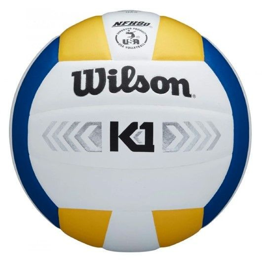 Мяч волейбольный Wilson K1 SILVER, 5 размер, белый купить по выгодной ...