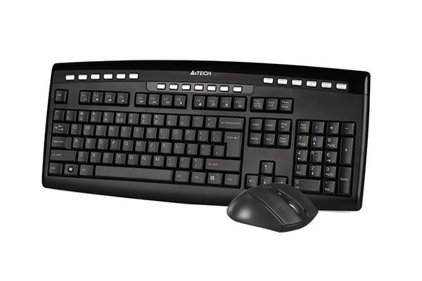 Комплект беспроводной Клавиатура + Мышь A4TECH V-Track 9200F, USB Multimedia / 9200F купить по ...