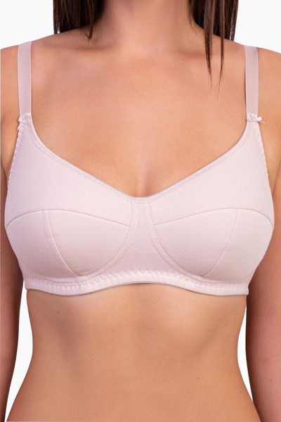 Бюстгальтер Женский Lauma без косточек, размер 75E бежевый Хлопок, Эластан Вечерний/праздничный ...
