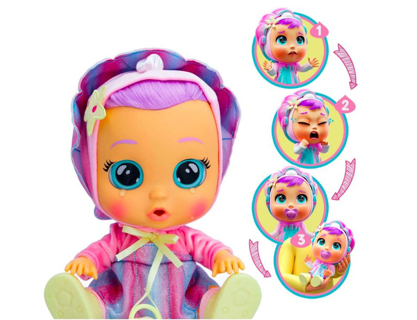 CRY BABIES Dressy Lady Ladybug Интерактивная кукла-младенец, которая ...