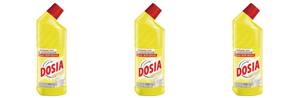 Dosia Гель с отбеливающим эффектом Лимон, 750 мл, 3 шт - купить с ...