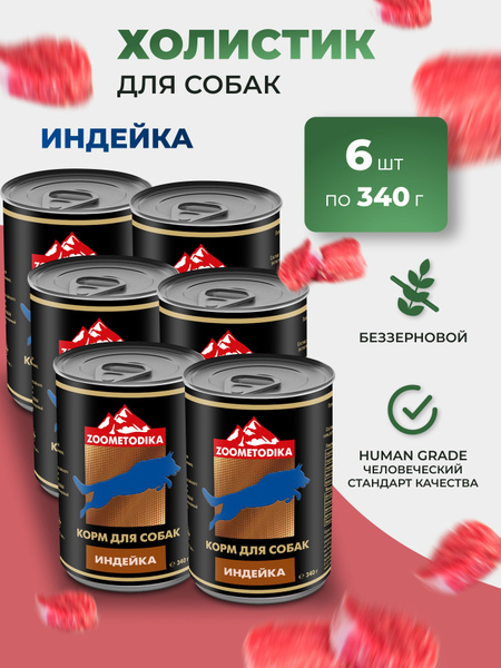 Полноценный консервированный корм влажный для собак ZOOMETODIKA ...