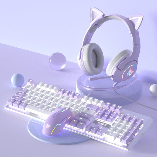 "Механическая RGB клавиатура и мышь для игр -Набор компьютерных ...