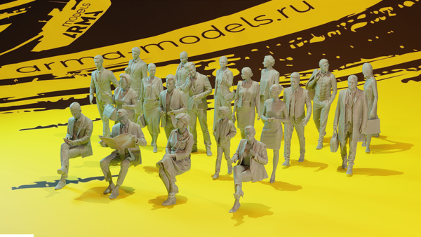 Arma Models AM14442 Набор фигурок Neo Пассажиры 20 шт. 1/144 - купить с доставкой по выгодным ...