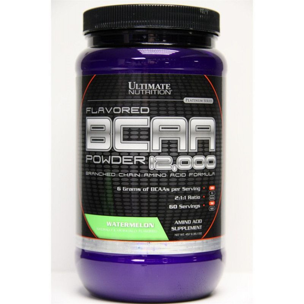 Ultimate Nutrition BCAA 12000 Watermelon 450 g, Аминокислоты БЦАА ...