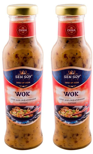 Соус Sen Soy Premium WOK соус для обжаривания лапши, 2 уп по 310 г ...