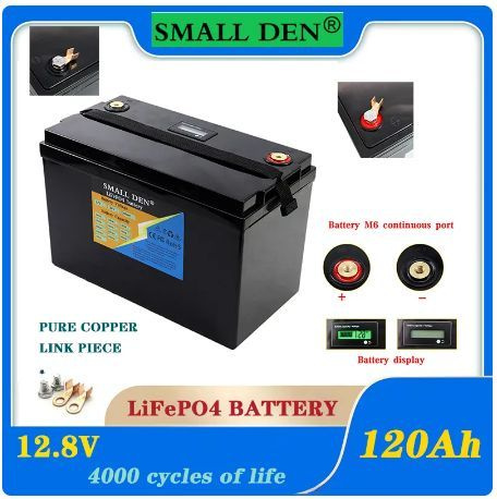 Новый аккумулятор 12V 120Ah LiFePO4 12.8V фосфат железа лития для ...