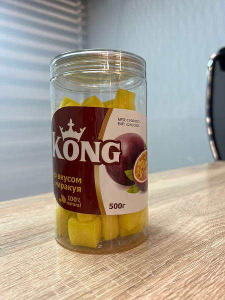 Маракуйя кубики конфеты жевательные мармелад жевательный KONG 500 гр. (0,5 кг) - купить с ...
