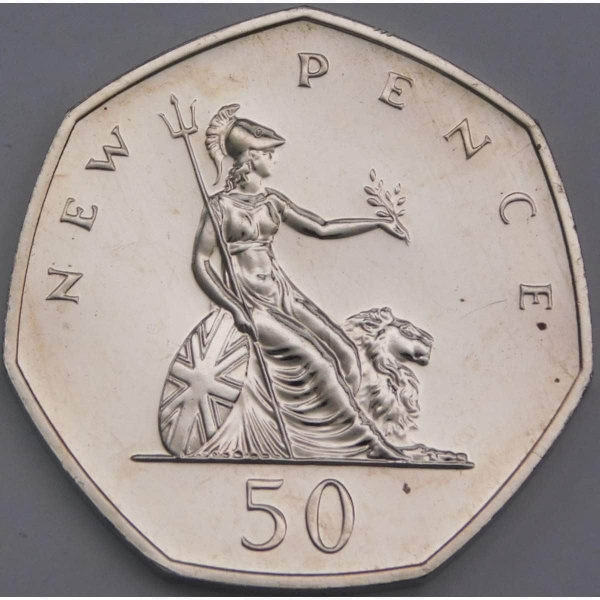 Великобритания монета 50 новых пенсов 1972 КМ913 Proof арт. 43273 - купить в интернет-магазине ...