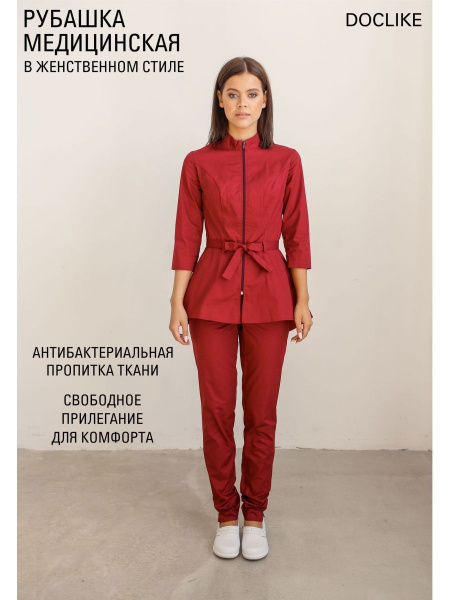 Блуза медицинская женская DOCLIKE - купить с доставкой по выгодным ценам в интернет-магазине ...