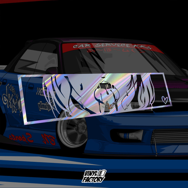 JDM Голографическая наклейка из Аниме Tyan