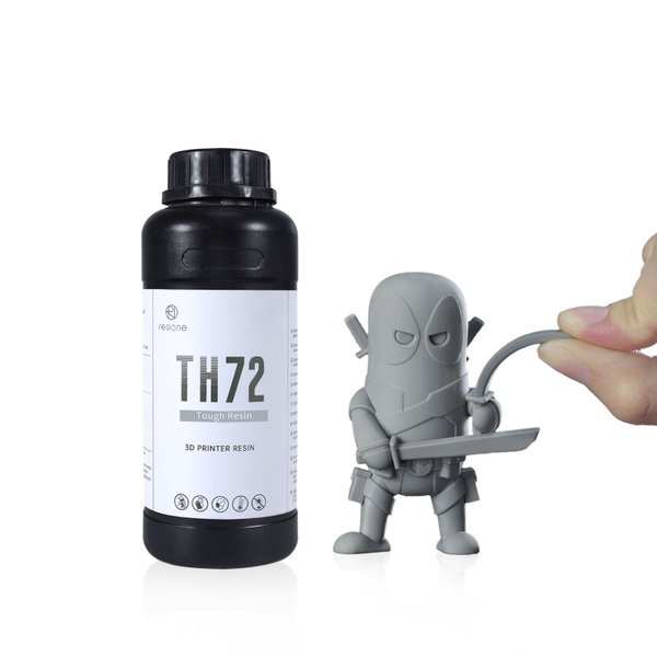 Фотополимерная смола Resione TH72 Tough модельная, серая (0.5 кг ...