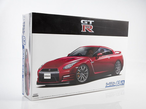 Сборная модель автомобиля Aoshima Nissan R35 GT-R Pure Edition 14, масштаб 1/24 - купить с ...