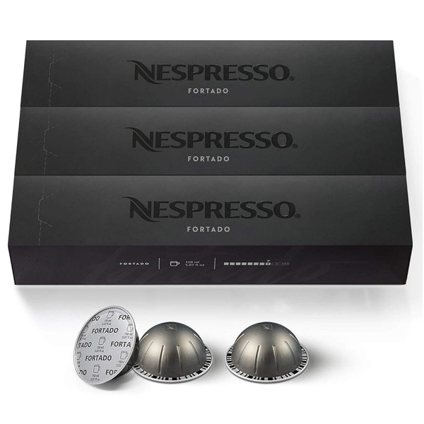 Кофе Nespresso Vertuo FORTADO, 3 упаковки (30 капсул) - купить с ...