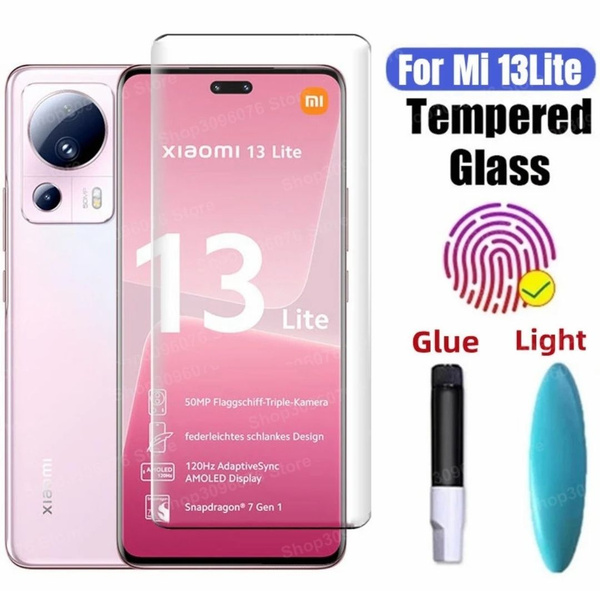 Xiaomi 13 Lite 5G Защитное стекло изогнутое 3D UV (клей + УФ лампа) для ...