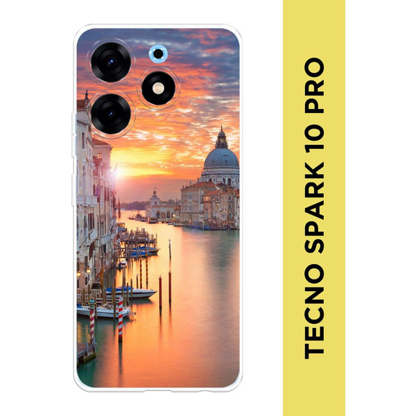 Силиконовый чехол на Tecno Spark 10 Pro Текно Спарк 10 Про Восход 11 купить с доставкой по
