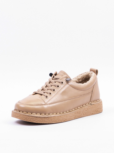 Полуботинки Женский Madella бежевый, размер 37 Зима G Платформа купить c доставкой на OZON по ...