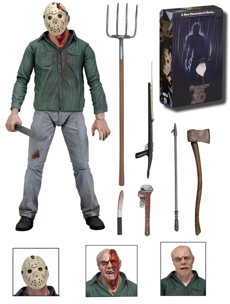 Фигурка Пятница 13 Джейсон Вурхиз / 3D Friday the 13th part 3 Jason ...
