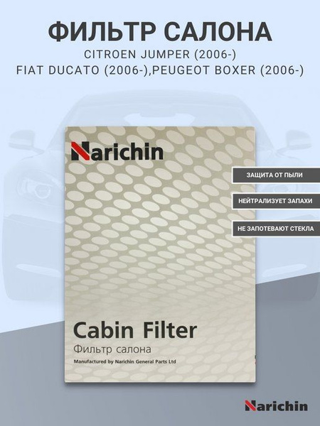 Фильтр салонный Narichin Салонные фильтры - купить по выгодным ценам в ...