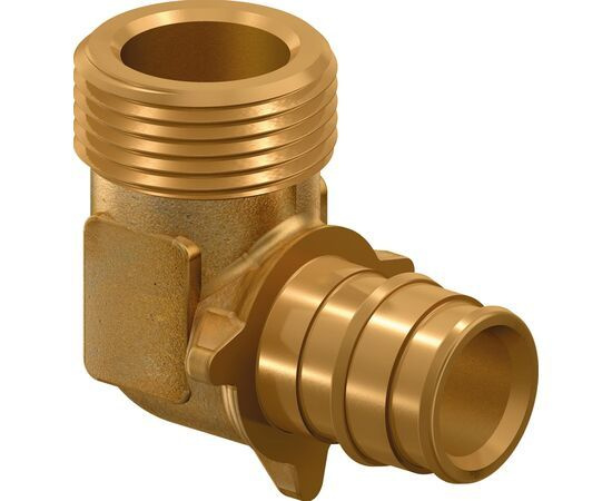 Угольник Usystems с наружной резьбой латунный 16-R1/2"НР - купить с доставкой по выгодным ценам ...