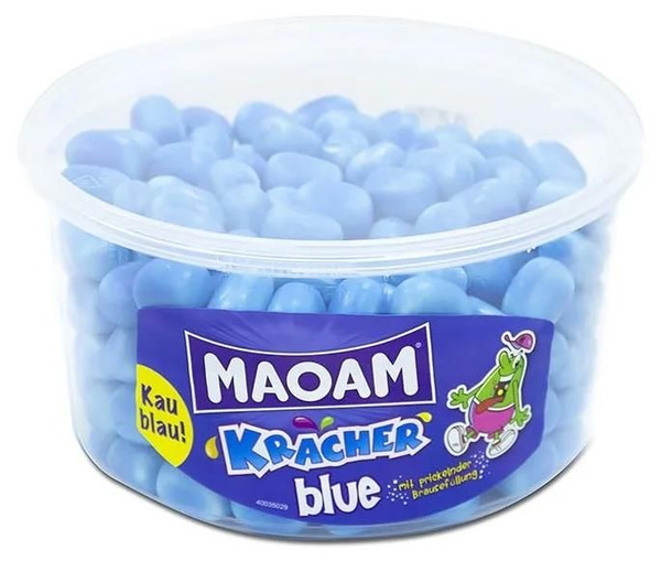 HARIBO Жевательный мармелад драже Maoam Kracher Blue камушки, 1,2 кг ...