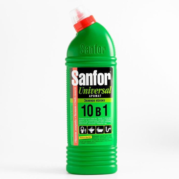 Чистящее средство для сантехники Sanfor "Universal 10 в 1, Зеленое ...