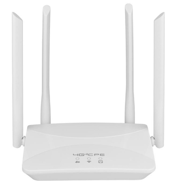 Роутер CMD со встроенным модемом 3G/4G LTE-1H Wi-Fi, белый, 2.4 ГГц ...