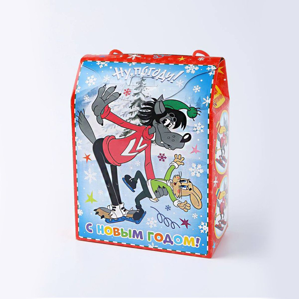 Сладкий новогодний подарок для детей Ну погоди - купить с доставкой по ...