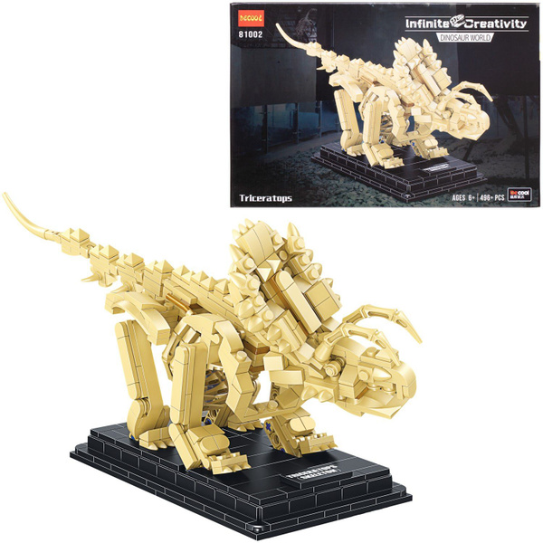 Конструктор Decool Скелет Трицератопса 455 деталей - купить с доставкой по выгодным ценам в ...