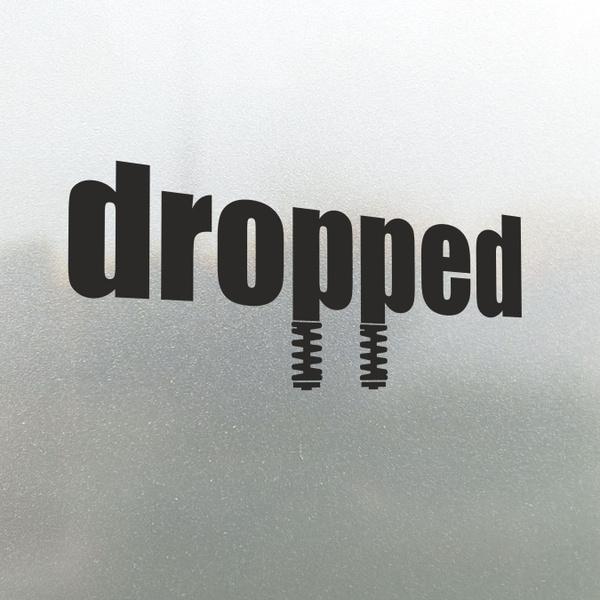 Наклейка на авто JDM Dropped 30x12 - купить по выгодным ценам в ...