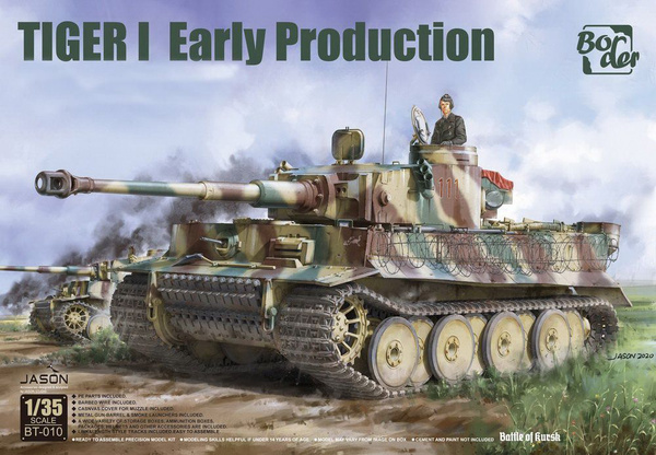 Сборная модель танка Border Model Tiger I BATTLE OF KURSK, масштаб 1/35 ...