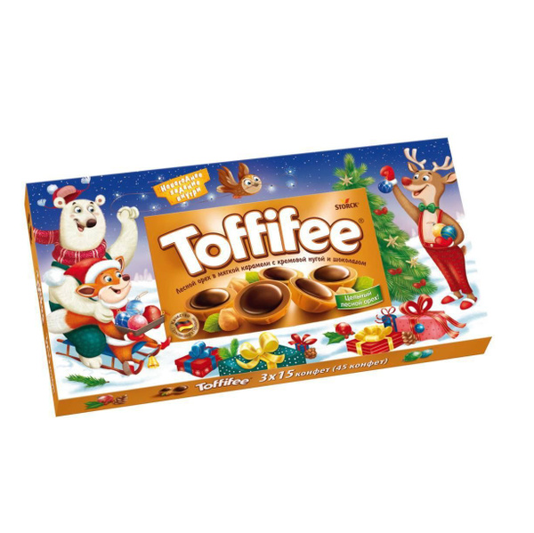 Набор конфет Toffifee Санта и друзья - купить с доставкой по выгодным ...