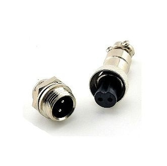 GX12-2, Разъем авиационный, 2-PIN, Резьбовой - купить с доставкой по ...