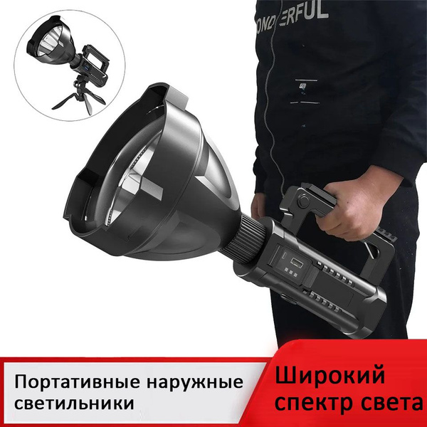 Мощный аккумуляторный фонарь со встроенным 18650, светодиодный ...