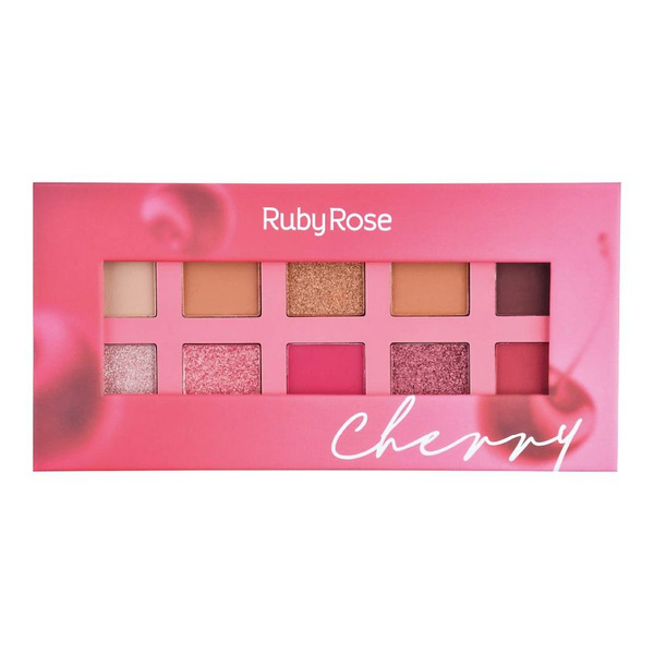 RUBY ROSE Палетка теней для век Cherry Розовый - купить с доставкой по ...
