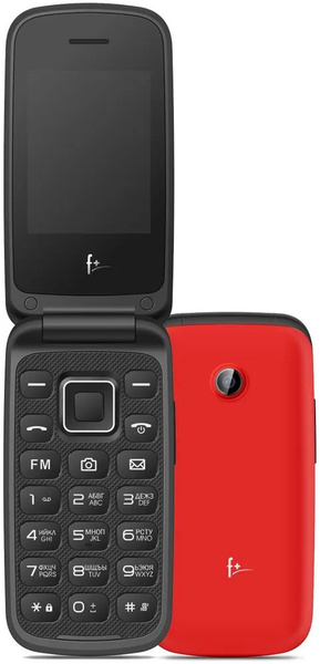 Мобильный телефон F+ Flip 240, красный - купить по выгодной цене в ...