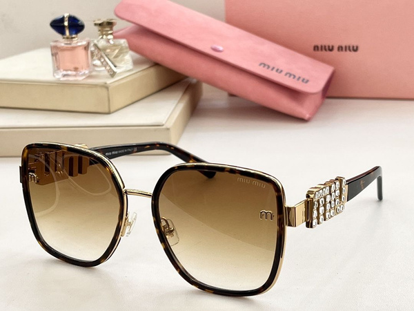 Miu Miu Очки солнцезащитные купить с доставкой по выгодным ценам в интернет магазине Ozon