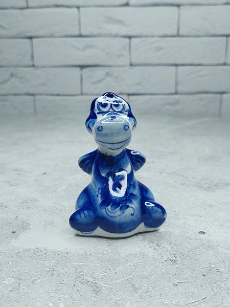 Символ Года 2024 Фигурка Дракон гжель купить Сувенир по выгодной цене в интернет магазине Ozon