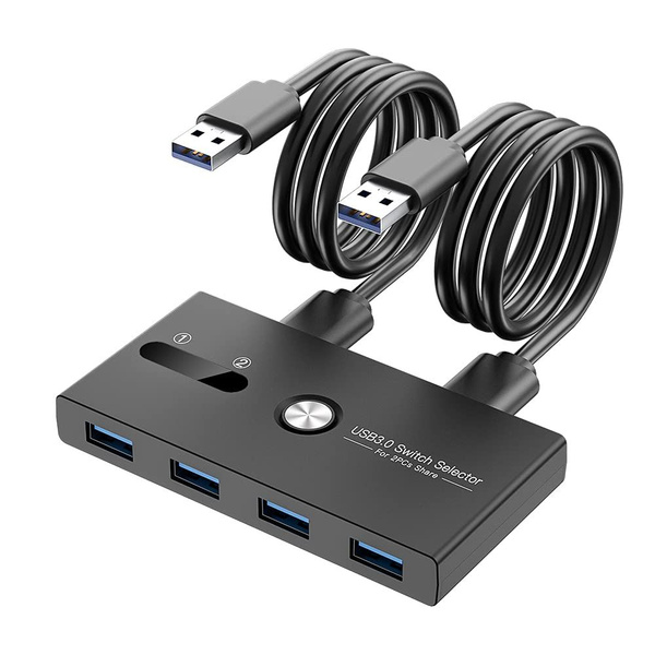Сплиттер Коммутатор USB3.0 для 2 компьютеров, совместно использующих 4 ...
