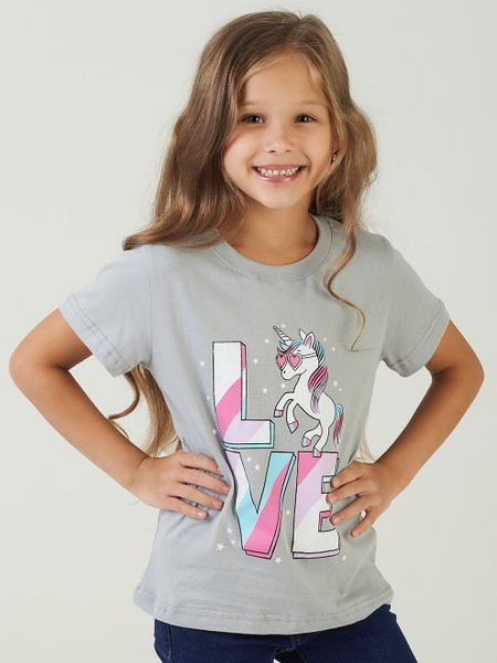 Футболка Why`t, размер 104, цвет серый, 100% Хлопок - купить по ...