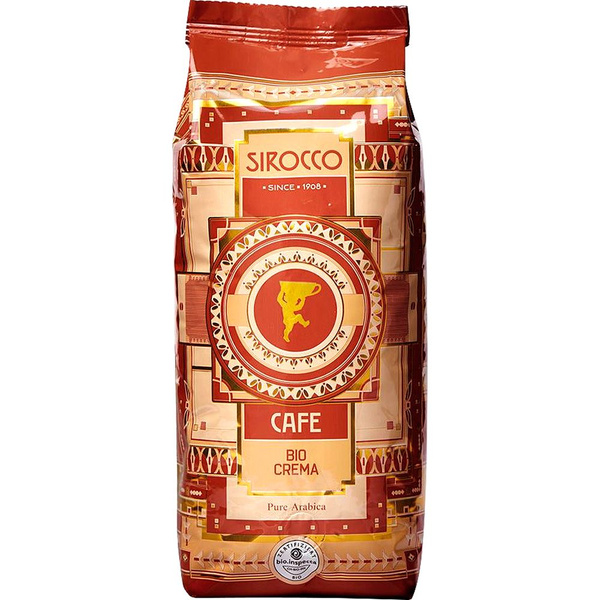 Швейцарский кофе в зернах SIROCCO Bio Crema (500 гр) - 100% арабика ...