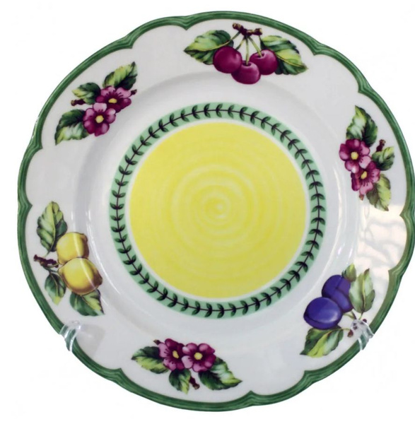 Тарелка Thun, Фарфор, диаметр 25 см - купить по низким цене в интернет-магазине OZON (1648632368)